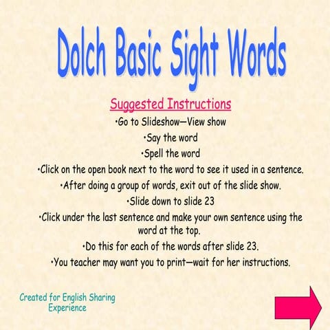 Dolch Basic Sight Words.docx