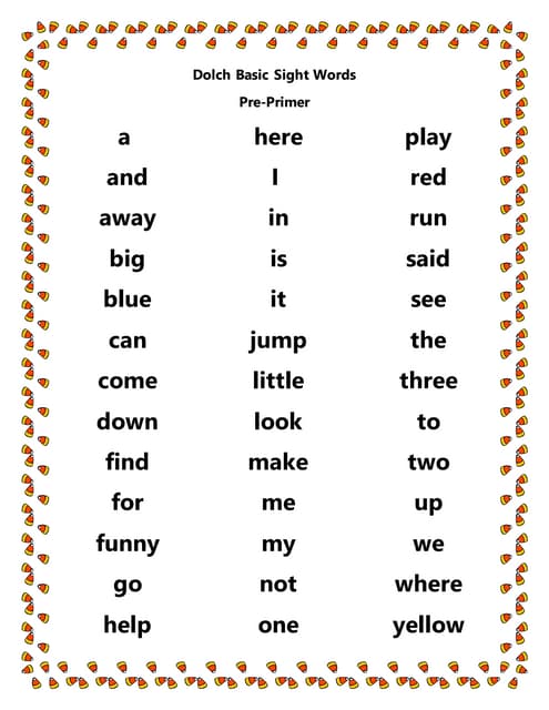 Dolch Word List Of Common Nouns🆙 Entenda As Vantagens Do Décimo