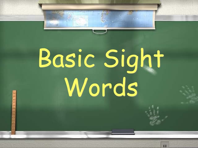 Dolch Basic Sight Words.docx