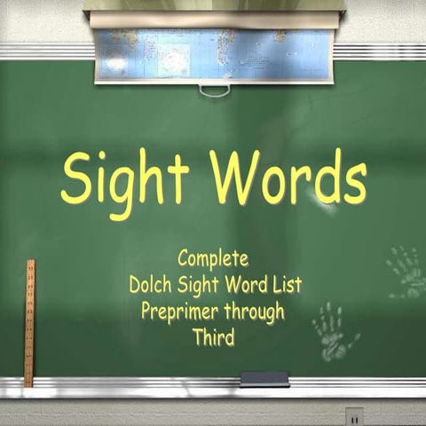 English sight words for kids. it will help kids to learn | PPT
