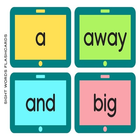Dolch Sight Words Pre-Kindergarten Flashcards (40 words).pdf