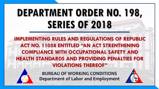 D.O. 13 Guidelines on Construction.ppt | First Aid | Injuries