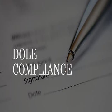 Company DOLE Compliances Checklist 101.pptx