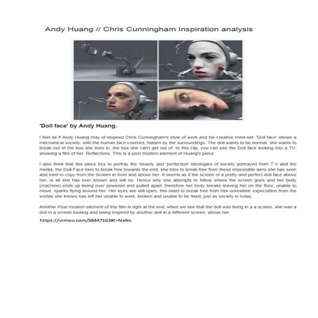 Doll face by Andy Huang | DOCX