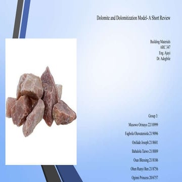 Dolomite as a Building material tool.pptx