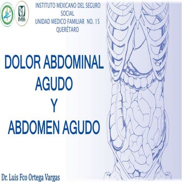 Dolor abdominal agudo | PPTX