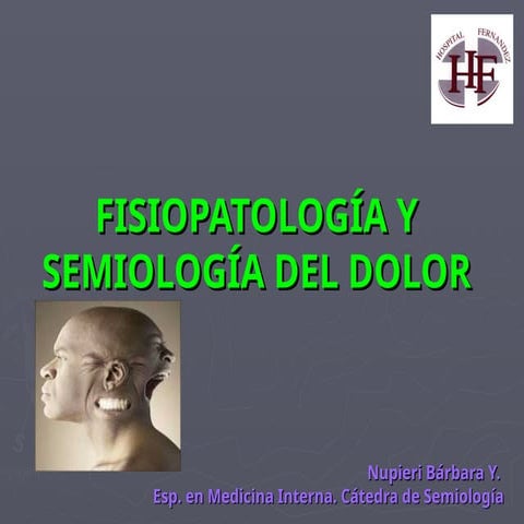 DOLOR BAR 2025 clase de catedra semiología UBA | PPT