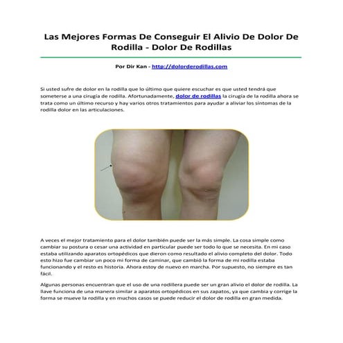 Dolor de rodillas | PDF