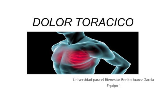 DOLOR TORACICO- PPT.pptx | Heart and Cardiovascular Diseases | Diseases ...