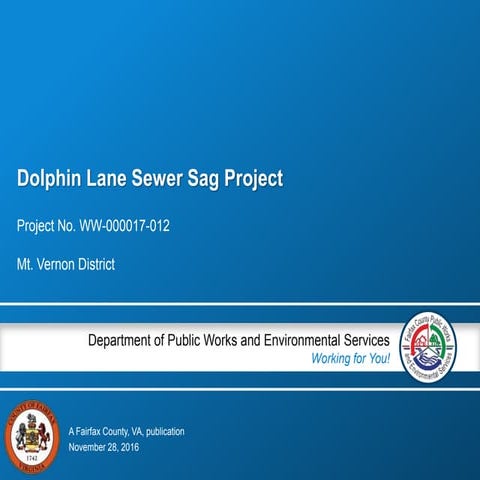 Dolphin Lane Sewer Sag Project | PPTX