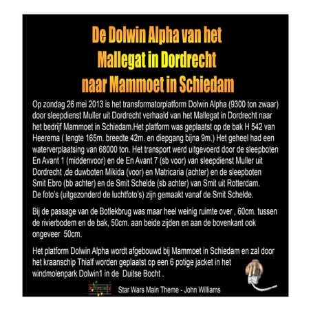 Dolwin Alpha van Dordrecht naar Schiedam | PDF