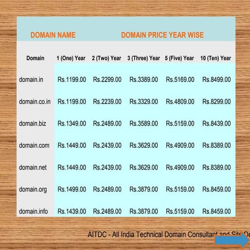 Domain Plans | PPT | Free Download