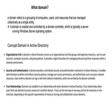 Active directory tools and domain | PPT