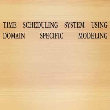 Domain specific modelling (DSM) | PPTX