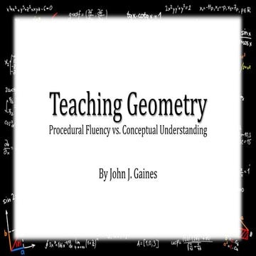 Teaching Geometry | PPTX