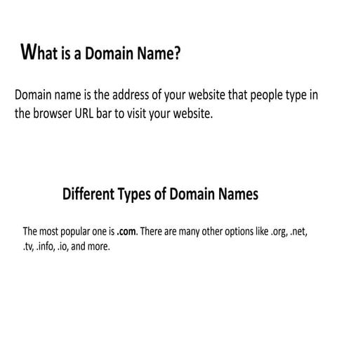 What is Domain and hosting? | PDF