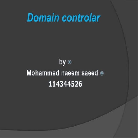 Domain controlar2 | PPT