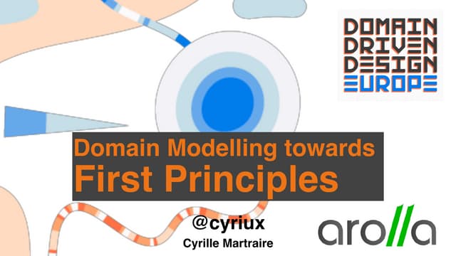 Domain Modeling Towards First Principles Ppt