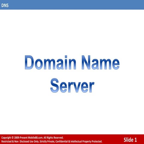 Domain Name Server Ppt