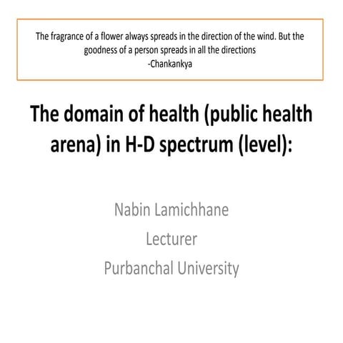 Domain of health & diseases | PPT