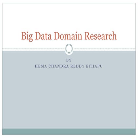 Domain research presentation Midterm | PPT