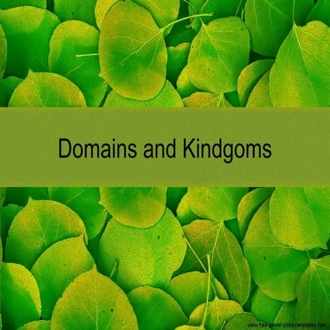 Domains and kingdoms (1) | PPT