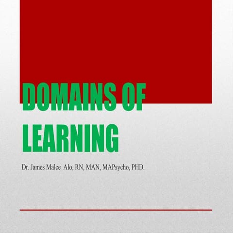 Domains of learning.drjma | PPT