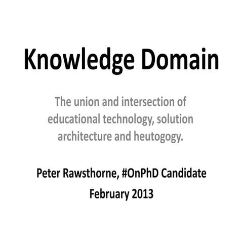 Domains of study | PPTX | Education