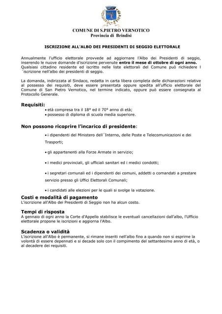 DOMANDA VOTO DOMICILIO | DOC