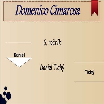 Domenico Cimarosa CZ | PPT