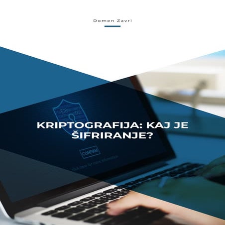 Kriptografija: kaj je šifriranje? | PDF