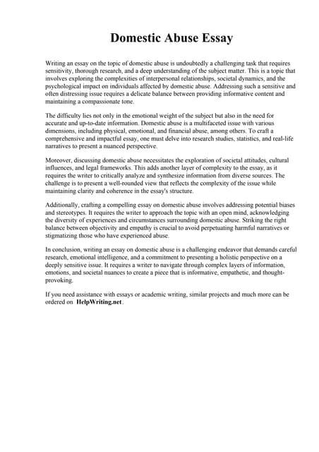 Domestic Violence Essay Topics.pdf
