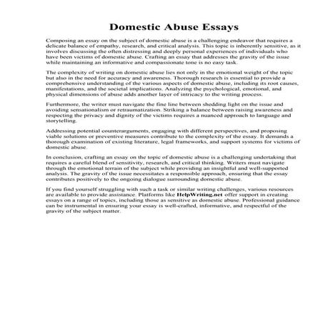 Domestic Abuse Essays.pdf