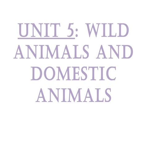 Domestic and wild | PPT
