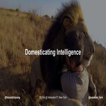Domesticating intelligence @ Interaction17 | PPT