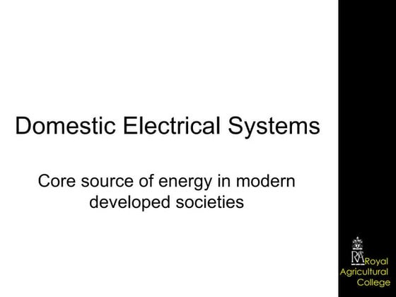 Residential Electrical Wiring Systems Basics | PPT
