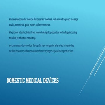 Domestic medical equipment | PDF