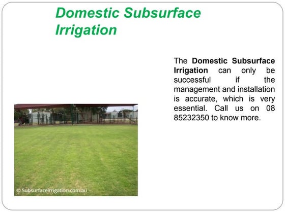 Subsurface drip irrigation (2) | PPT