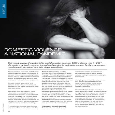 Domestic Violence - A National Pandemic | PDF | Debated Sensitive Social Issues | Sensitive Topics