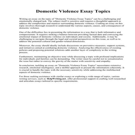Domestic Violence Essay Topics.pdf