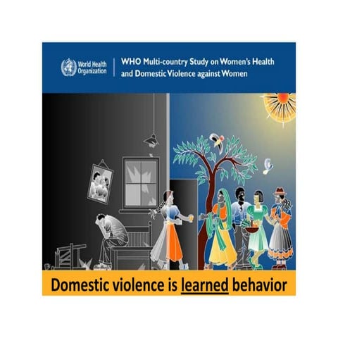 Domestic violence is learned behavior | PPTX