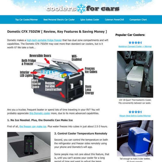 Dometic CFX 75DZW Review | PDF