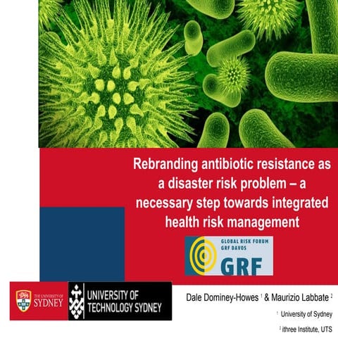 Antimicrobial Resistance: A One Health Challenge for Joint Action | PPTX