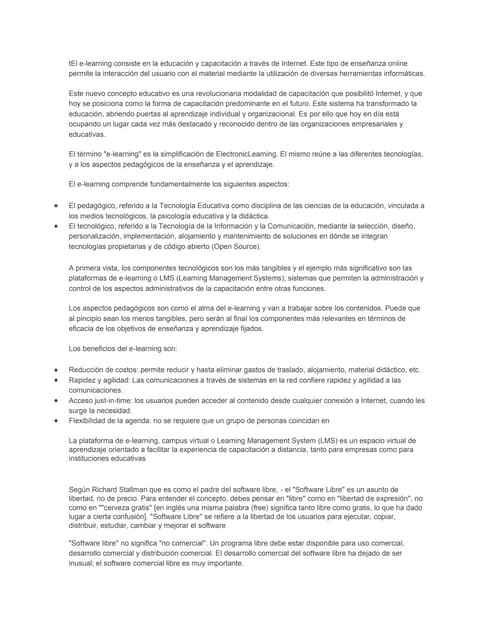 Presentacion E-learning | PPTX