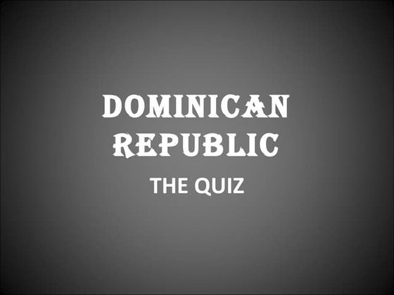 Dominican republic | PPT