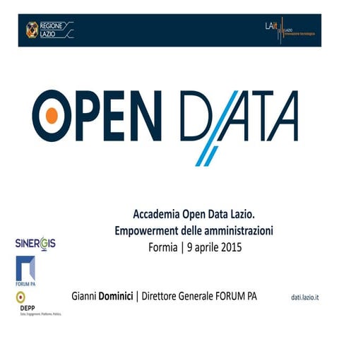 Accademia Open Data Lazio: fare open data a partire dalla formazione ...