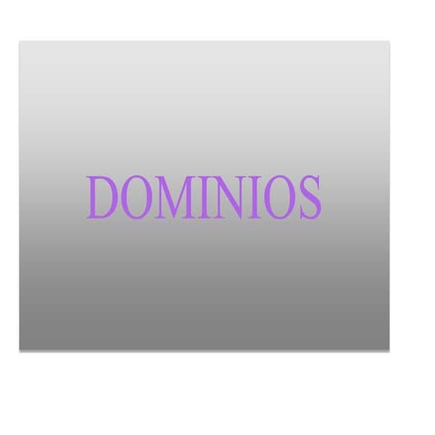 Dominios | PPTX
