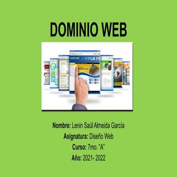 EL DOMINIO DE INTERNET Y SU IMPORTANCIA EN LA WEB | DOCX