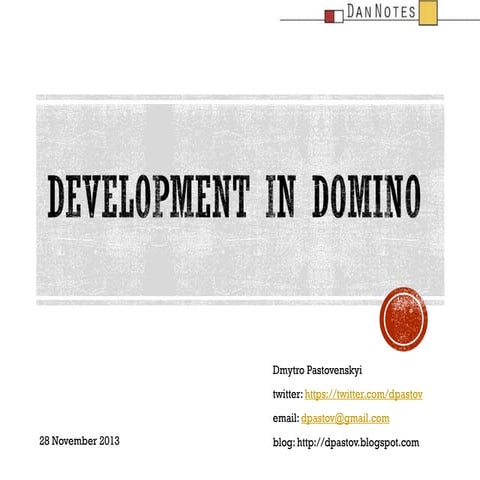 Domino development process | PPT