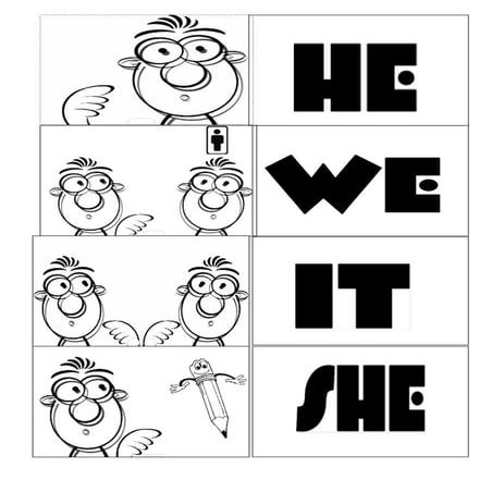 Personal Pronouns Domino | DOC